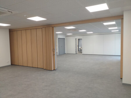 Cloison extensible pliante- cloison extensible réalisation Eole